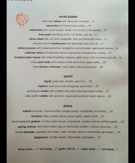 Tiny Champions Menu – Handmade Pizza, Pasta & Cocktails in Houston, Texas